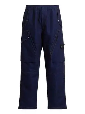 Stone Island Elastic Waist Casual Pants - Black