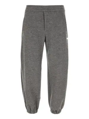 Alexander McQueen Logo-plaque Track Pants - Grey