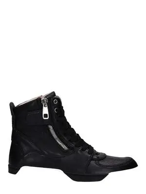 DOLCE & GABBANA Dolce & Gabbana High-Top Sneakers With Side Zipper