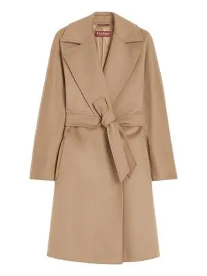 Max Mara Max Mara Studio Dravenna Belted Coat Camel