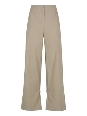 Givenchy Wide-leg Trousers With Embroidery - Nude