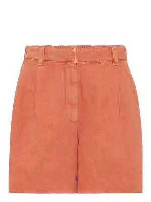 Brunello Cucinelli Brunello Cucinelli Pleated Shorts Red