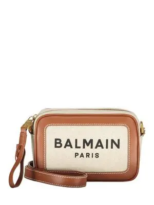 Balmain B-army 18 Zipped Camera Bag - Brown