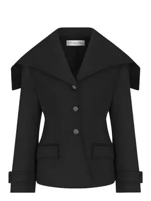 Dior Fitted Jacket With Sailor Collar - Black