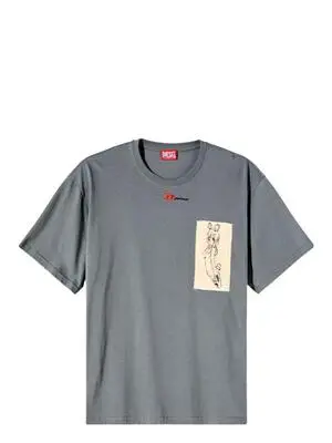 DIESEL® X Damiano David T-boxt T-shirt - Grey