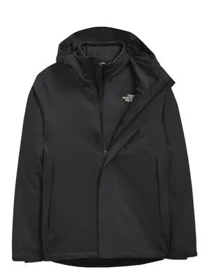 The North Face Logo Embroidered Waterproof 3-in-1 Jacket - Black