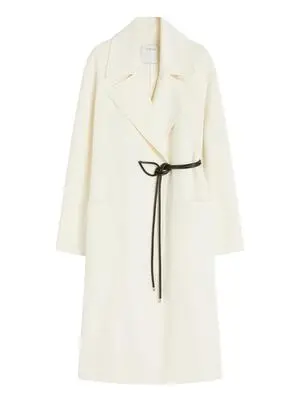 Sportmax Abate Belted Coat - Milk Color