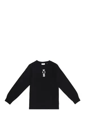 BURBERRY Burberry Logo-Print Organic Cotton Long Sleeve T-Shirt