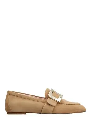ROGER VIVIER Roger Vivier Logo Buckle Flat Loafers