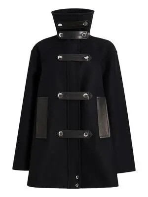 Khaite The Melbo Straight Hem Coat - Black