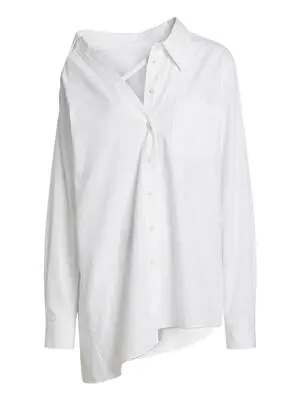 ANN DEMEULEMEESTER Off-shoulder Shirt - White