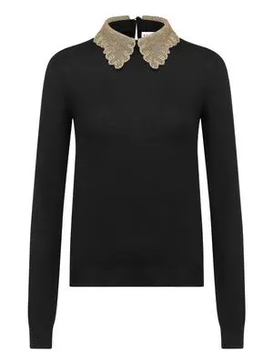 Dior Sweater With Removable Embroidered Collar - No