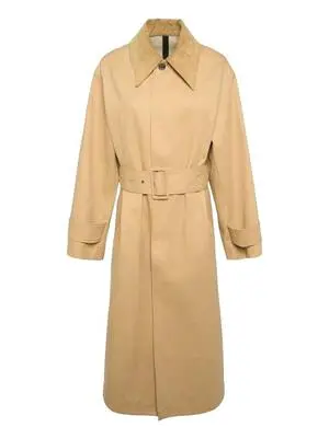 Ami Belted Cotton Windbreaker - Beige
