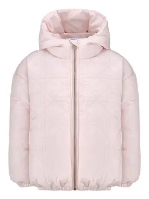 Dior Quilted Down Jacket With Hood - Pale Pink