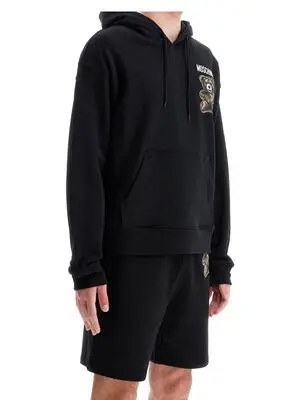 Moschino Teddy Print Hoodie - Black