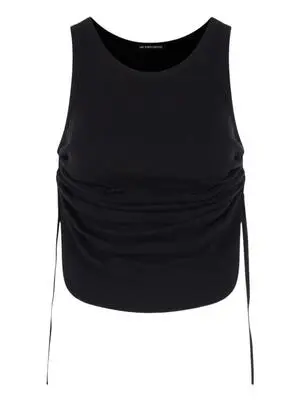 ANN DEMEULEMEESTER Sleeveless Top With Side Ties - Black