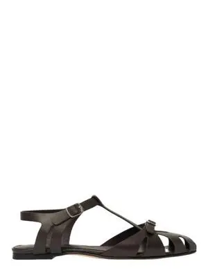 SCAROSSO Gala Fisherman Sandals - Dark Brown