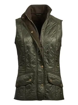 Barbour Quilted Sleeveless Vest With High Neck - Black