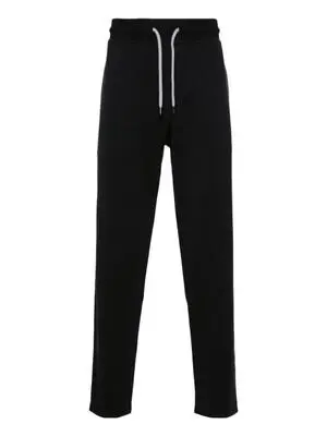 Brunello Cucinelli Drawstring Straight Leg Pants - Black