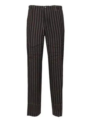 DRIES VAN NOTEN Dries Van Noten Striped Tailored Straight Leg Trousers