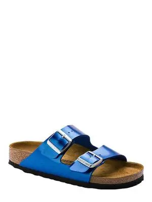 BIRKENSTOCK Double Belted Round Head Slippers - Blue