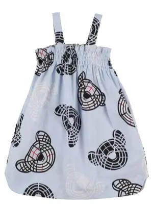 Burberry Bear Printed Cotton Dress - Gray