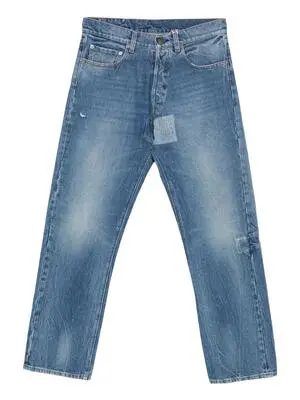 MAISON MARGIELA Whiskering Effect Jeans - Blue
