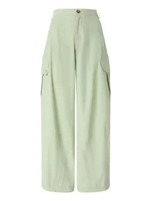 Pinko Wide-leg Trousers - Green