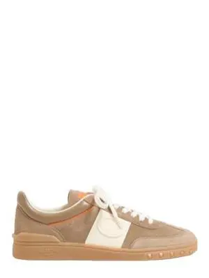 Valentino Garavani Valentino Garavani Upvillage Lace-Up Sneakers Khaki/ivory