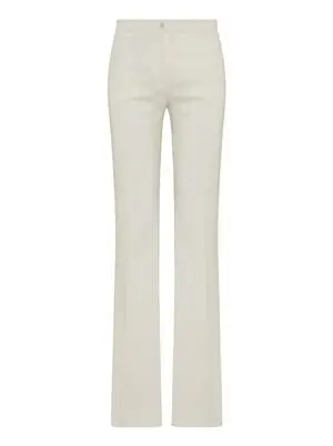 Etro Mid-waisted Straight-leg Trousers - White