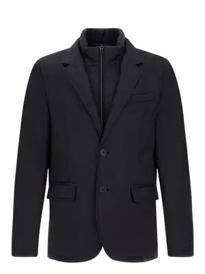 Herno Padded Jacket With Detachable Bib - Navy Blue
