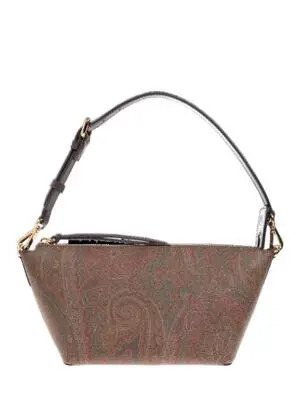 Etro Etro Paisley Printed Zipped Shoulder Bag Brown