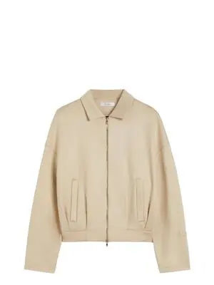 Max Mara Max Mara Collared Zip-Up Cropped Jacket No