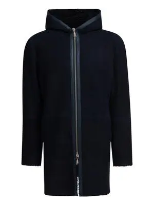 Tagliatore Zip-up Hooded Parka - Blue