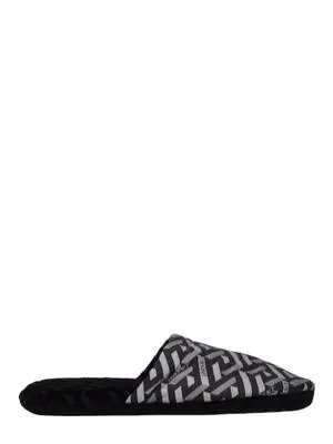 Versace Greca Signature Slippers - Black