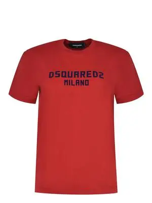 Dsquared2 Dsquared2 Logo Print Crewneck T-Shirt Red