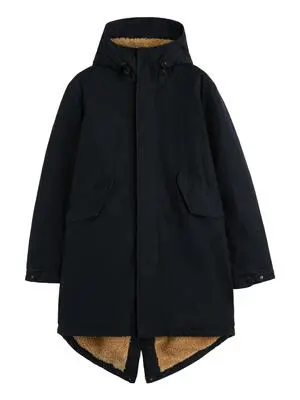 Aspesi Fuller Parka With Faux Fur Lining - Black