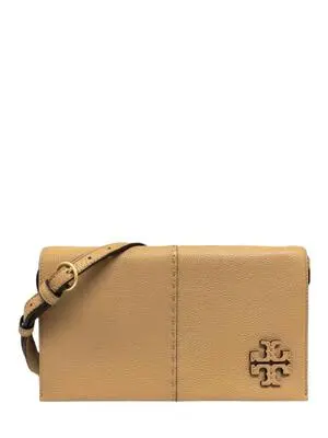 Tory Burch Tory Burch Logo Plaque Shoulder Bag Nude