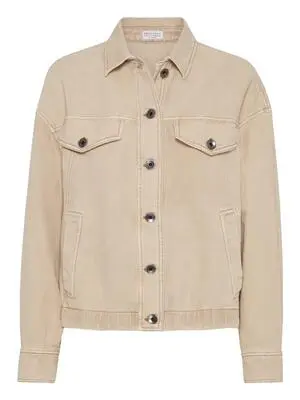BRUNELLO CUCINELLI Brunello Cucinelli Monili Embellished Elastic Waistband Jacket