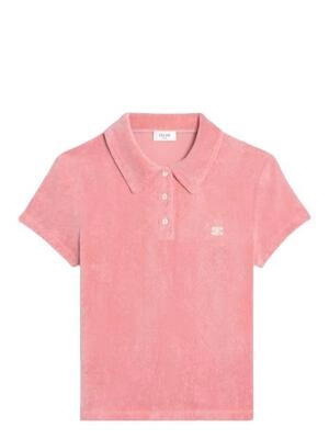 CELINE Celine Triomphe Terry Cotton Polo
