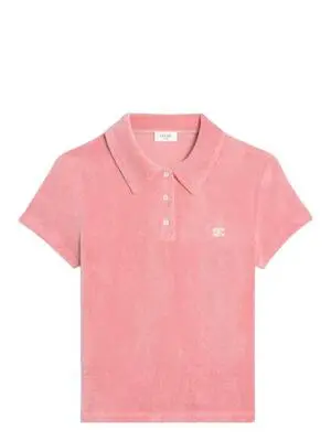 CELINE Celine Triomphe Terry Cotton Polo