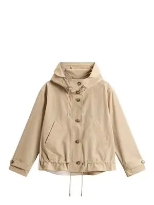 Woolrich Woolrich Short Urban Touch Parka White Pepper