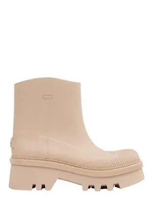 Chloé Round Toe Chelsea Boots - Nude