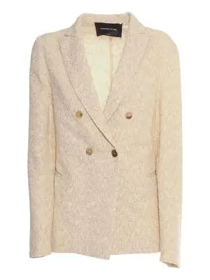 Fabiana Filippi Double-breasted Blazer - Nude