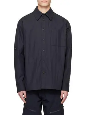 Bottega Veneta Long Sleeved Buttoned Shirt - Black
