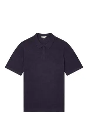 Onia Onia - Linen Polo Shirt - Men - Blue - S Navy