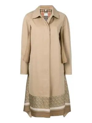 BURBERRY Burberry Trench Coat With Checkered Print
