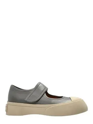 Marni Mary Jane Round-toe Sneakers - Grey
