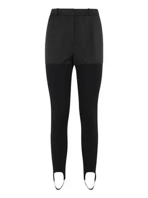 Coperni High-waist Skinny Stirrup Trousers - Black