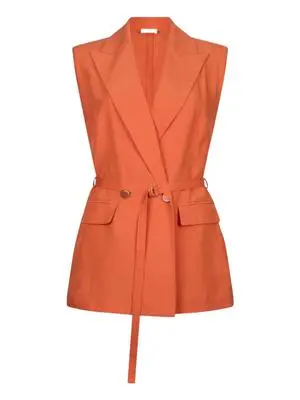 Liu Jo Double-breasted Waistcoat - Orange